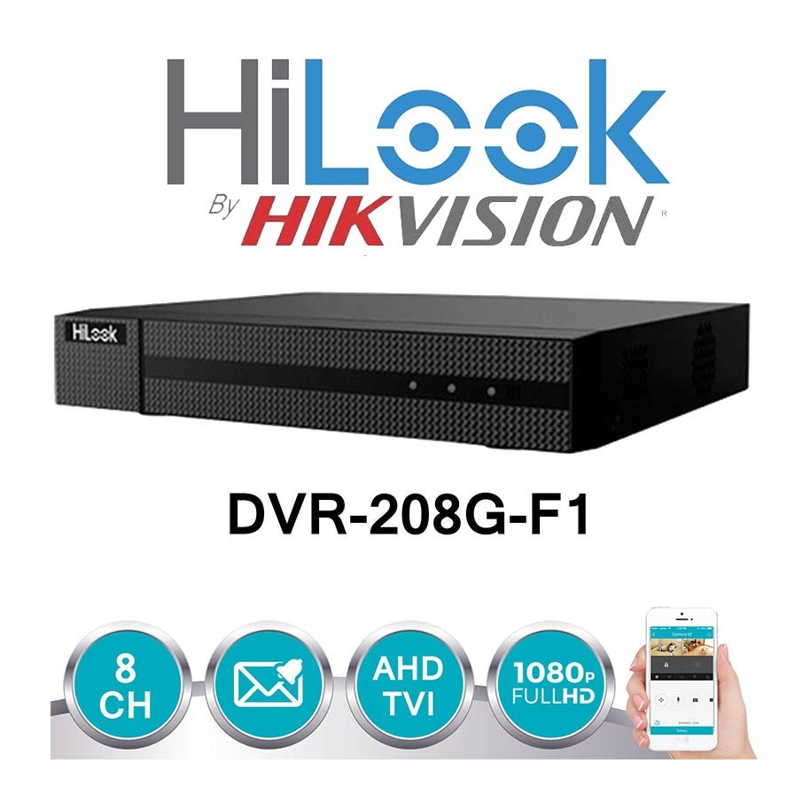 Dvr Hilook Dvr-208G-F1 Turbo Hd 8 Canales 1080P 720P Lite 1 Sata By ... Dvr Hilook Dvr-208G-F1 Turbo Hd 8 Canales 1080P 720P Lite 1 Sata By ...
